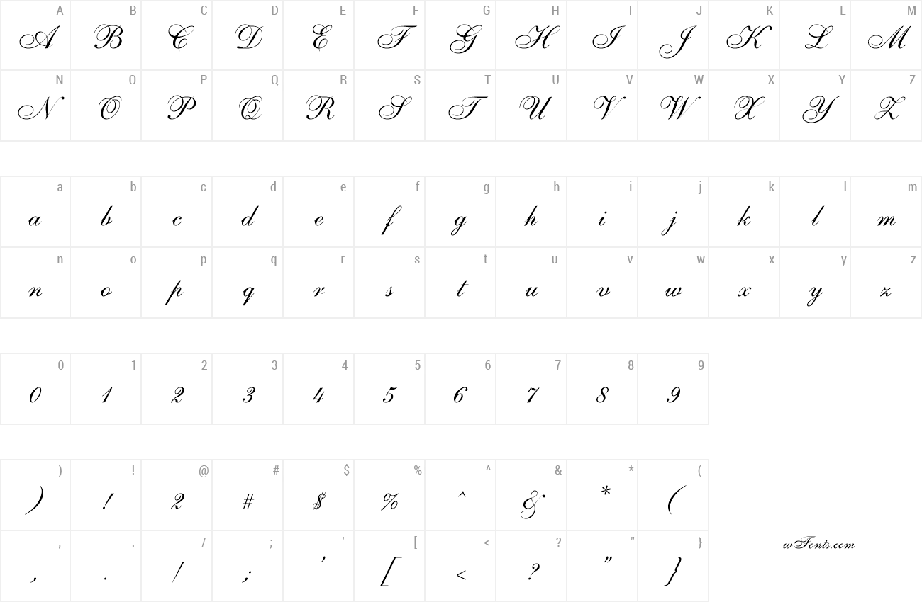 Caligraf W Font | wfonts.com - download free