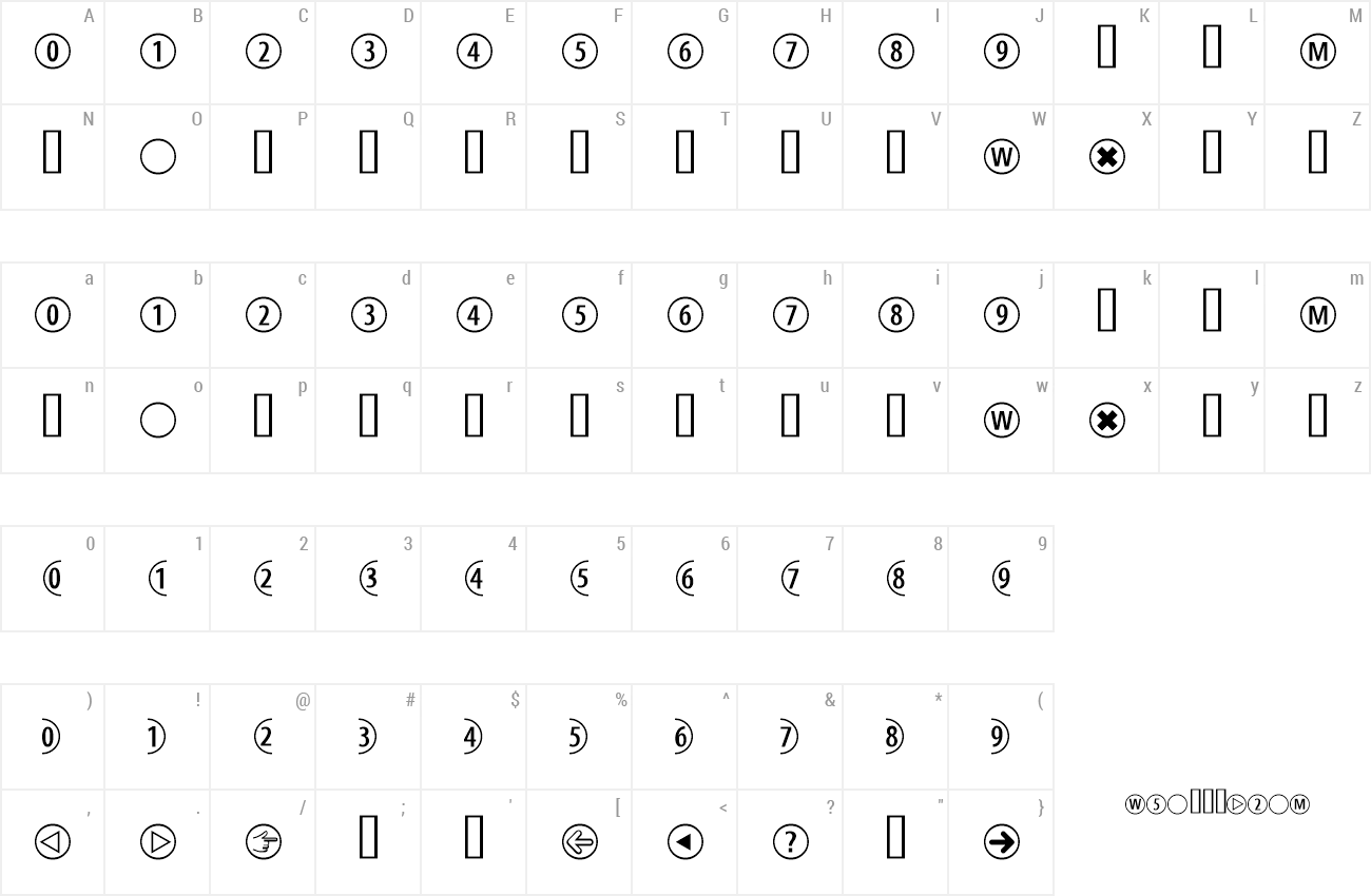 CombiNumerals Font | wfonts.com - download free