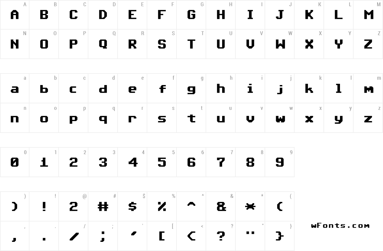 Commodore 64 Angled Font | wfonts.com - download free