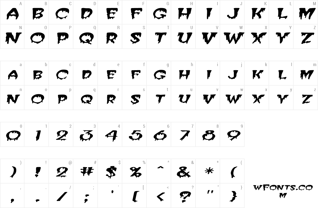 CreeperExtended Font | wfonts.com - download free