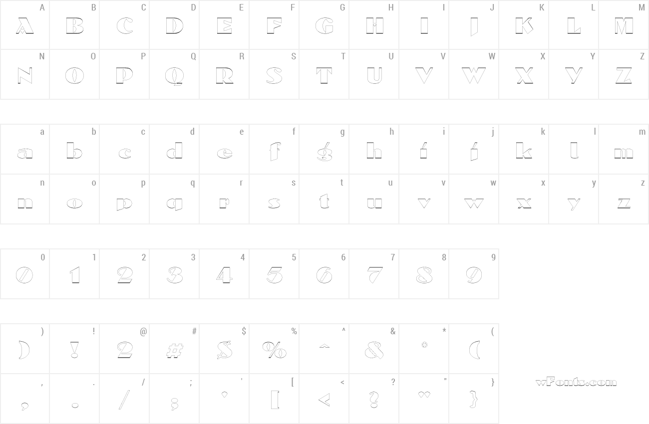 DomenicOutline Font | wfonts.com - download free