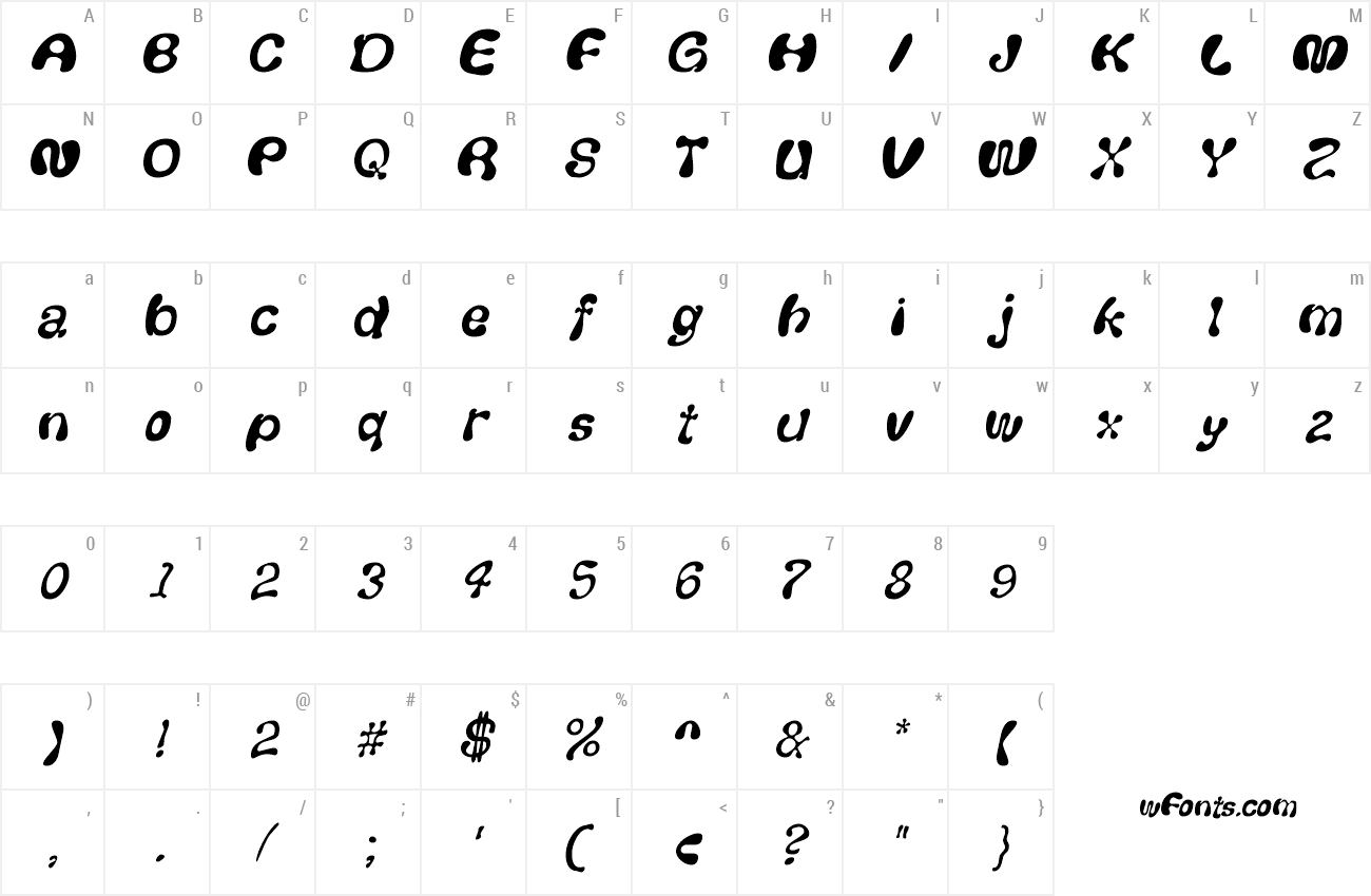 Fluf Font | wfonts.com - download free