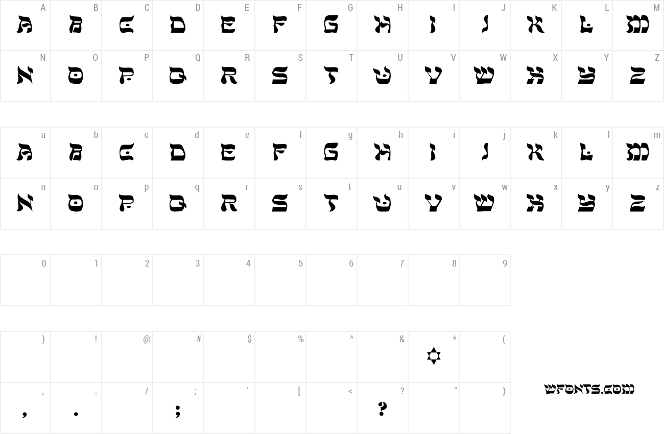 Israeli Font | wfonts.com - download free
