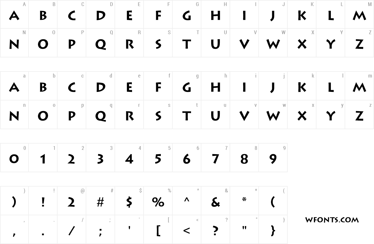 Lithos-Bold Font | wfonts.com - download free