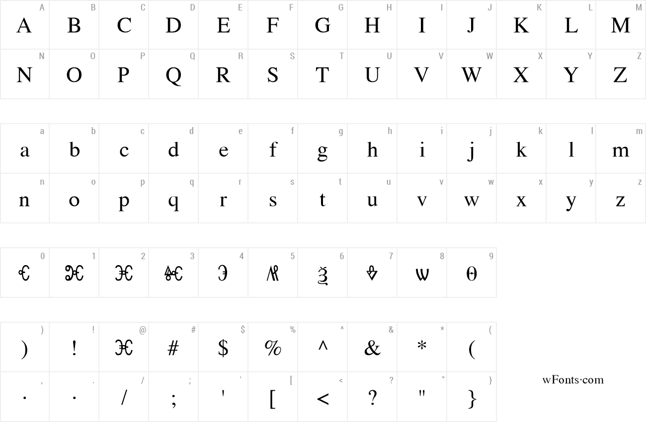 Old Church Slavonic Gla Font | wfonts.com - download free