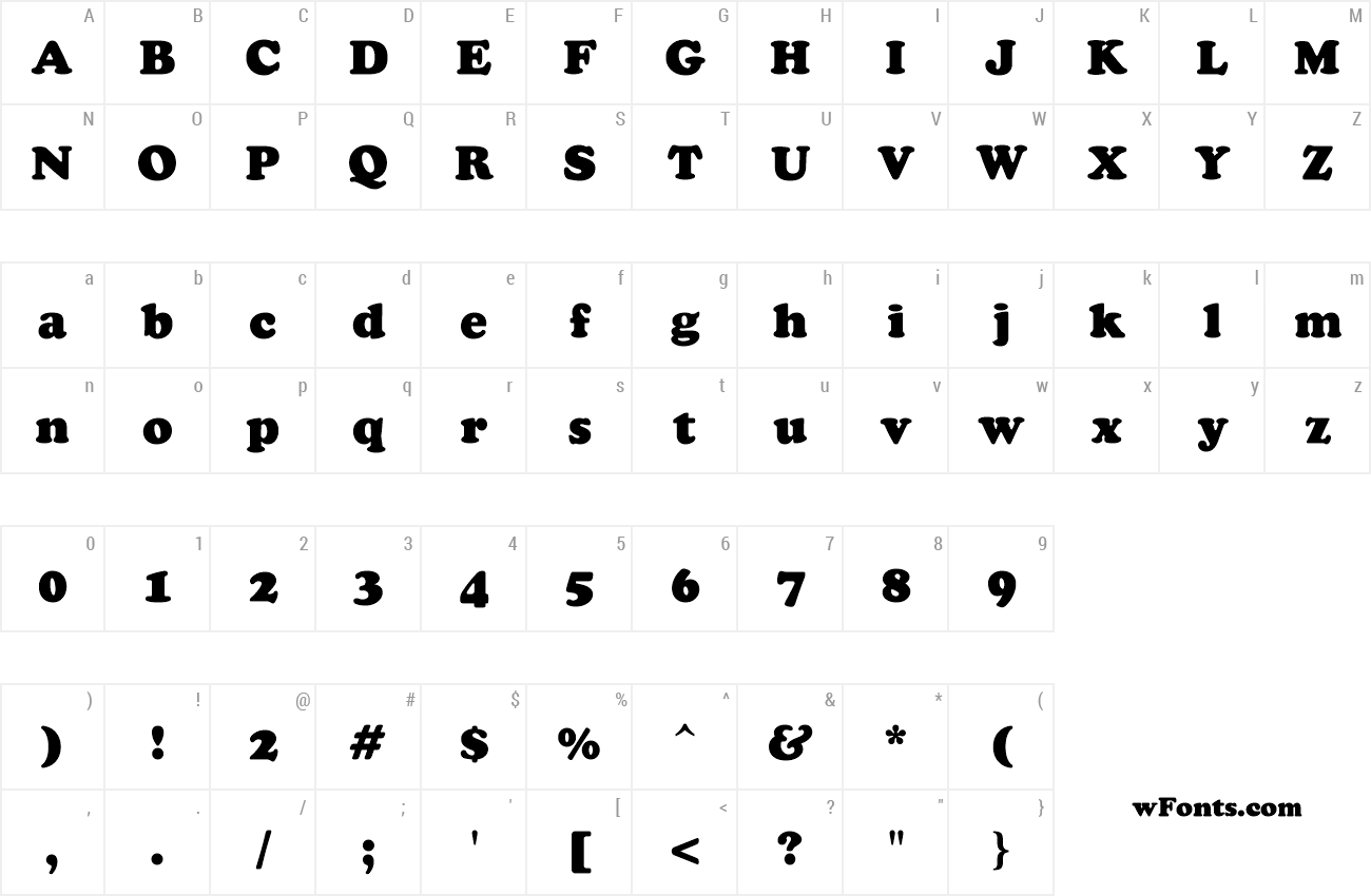 Ozzie Black Font | wfonts.com - download free