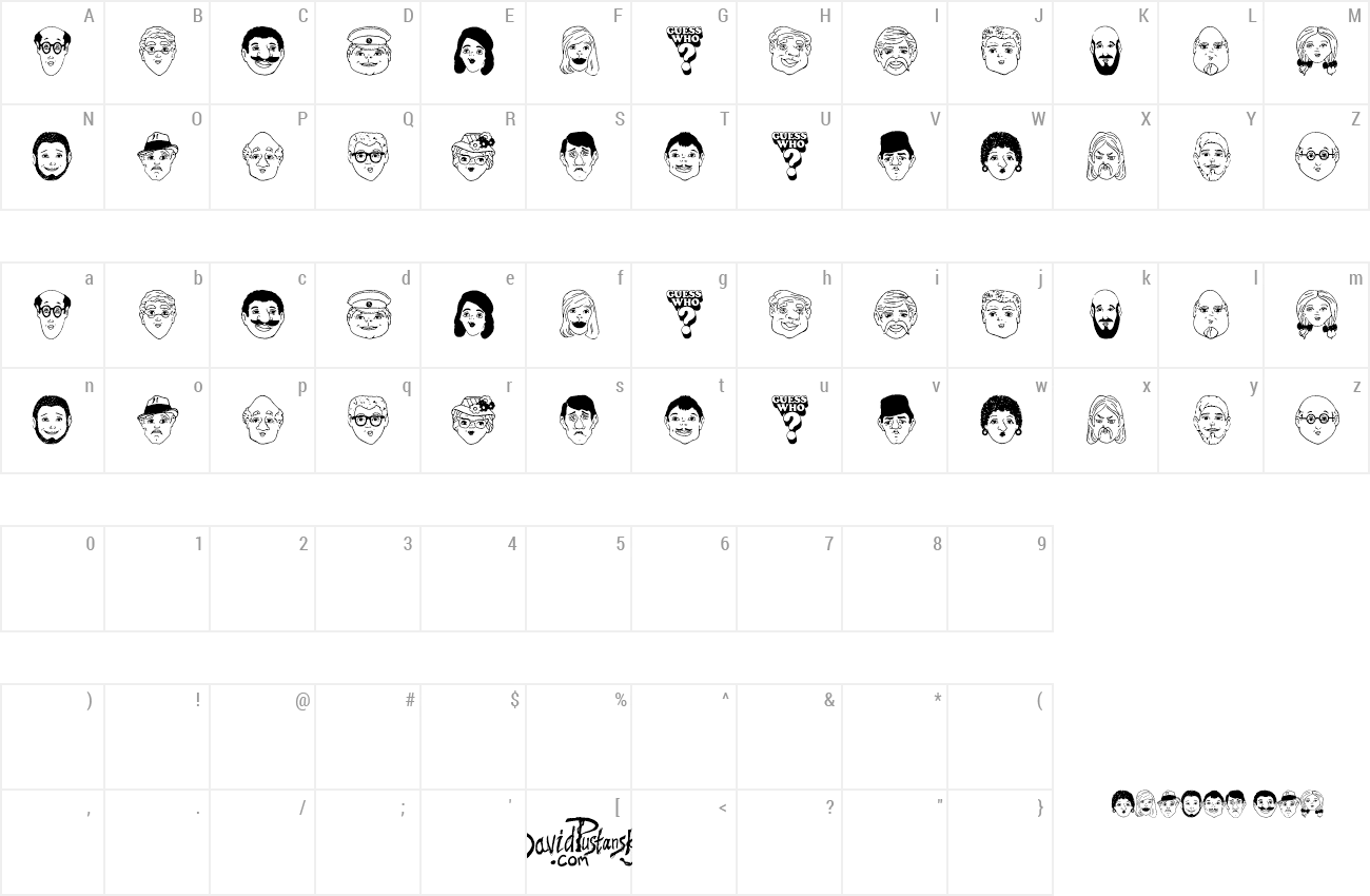 Guess Who Font | wfonts.com - download free