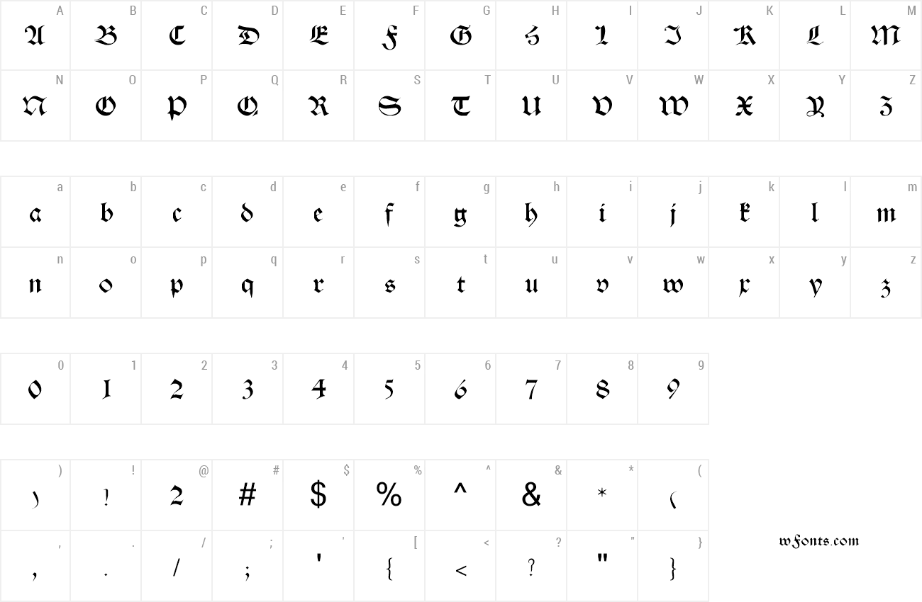 Theodoric Font | wfonts.com - download free