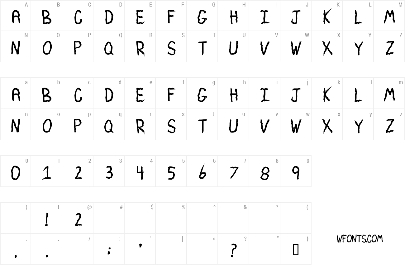 This Old Man Font | wfonts.com - download free