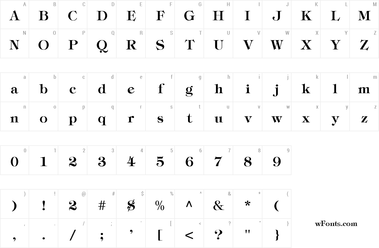 Tiffany-Bold Font | wfonts.com - download free