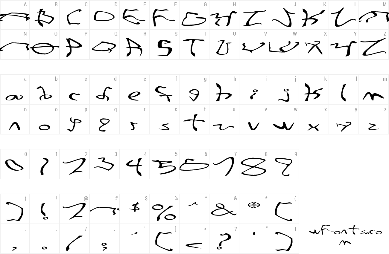 001 Stretched-Strung Wide Font | wfonts.com - download free