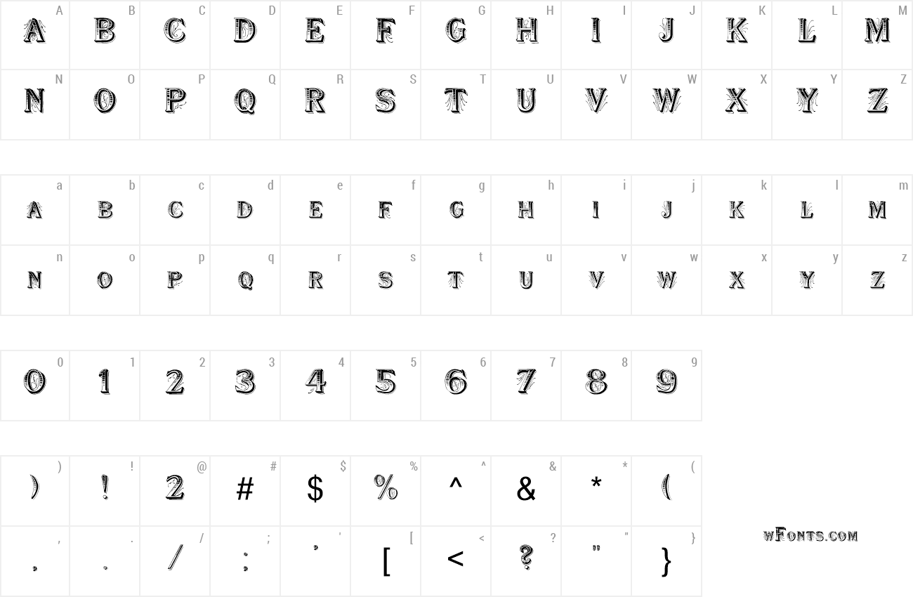 Wooden Ship Decorated Font | wfonts.com - download free