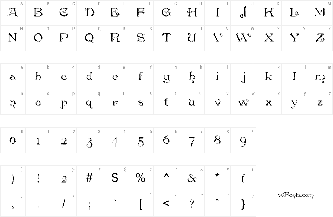 Antikvar Shadow Font | wfonts.com - download free