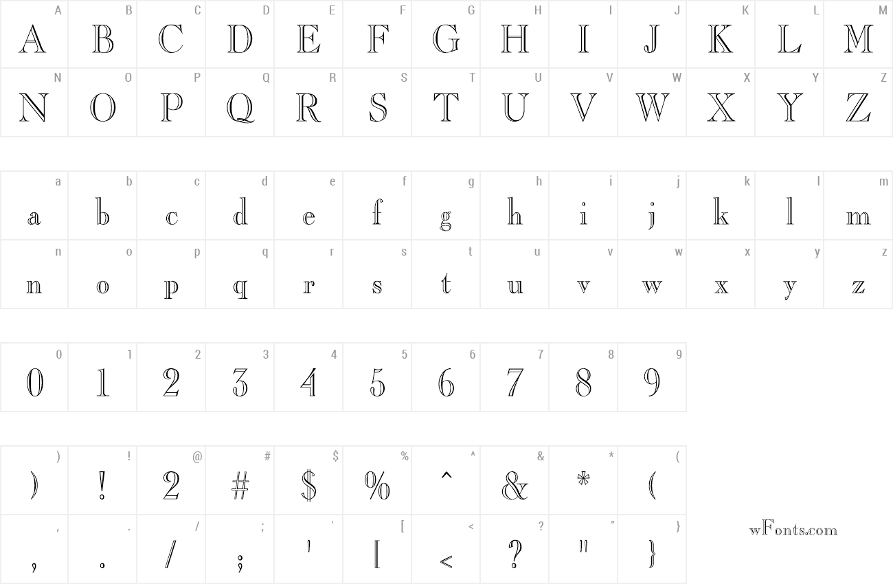 BD Engraved Regular Font | wfonts.com - download free