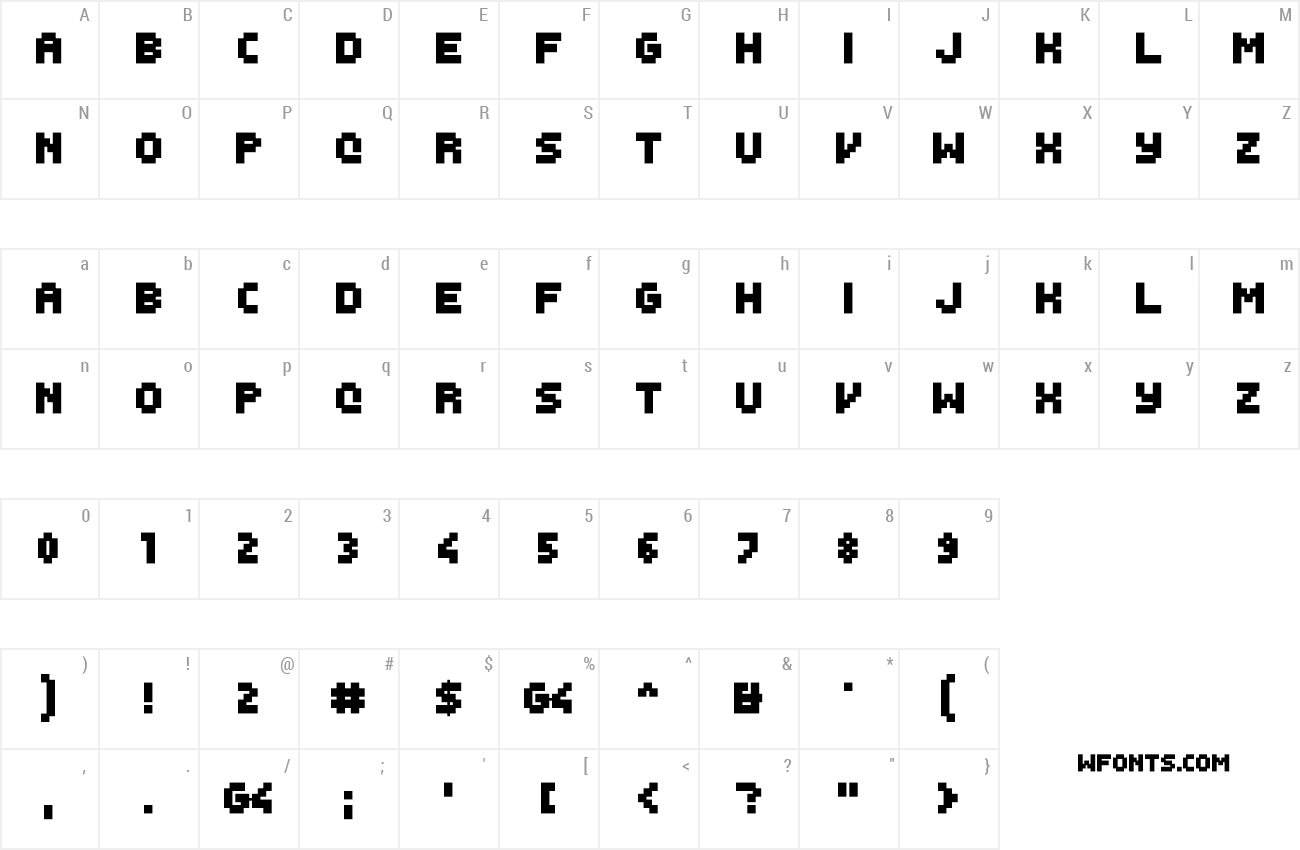 G4 2004 Font | wfonts.com - download free