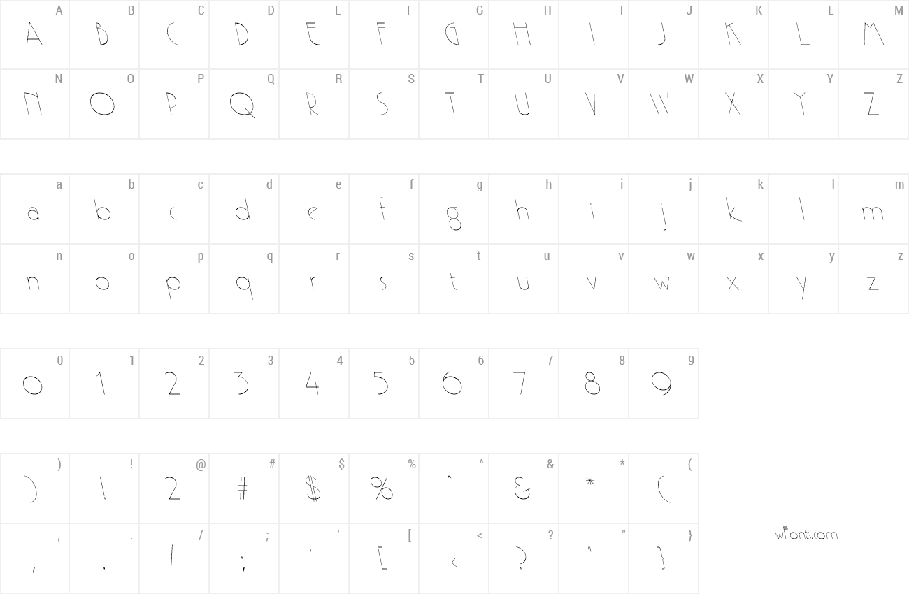 GatsbyBackslant Font | wfonts.com - download free