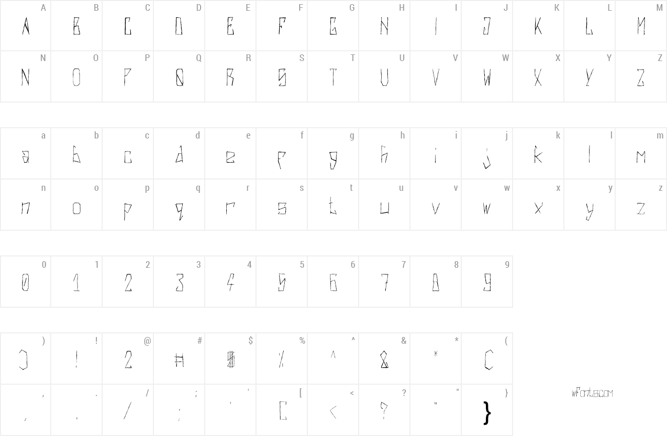 Harsh Font | wfonts.com - download free