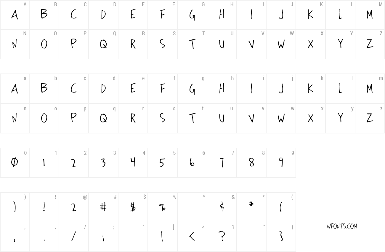 Strong Hand Caps Font | wfonts.com - download free