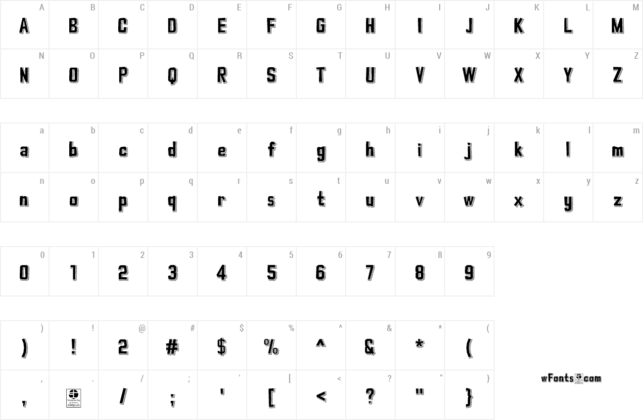 Typo Cut-Out Font | wfonts.com - download free