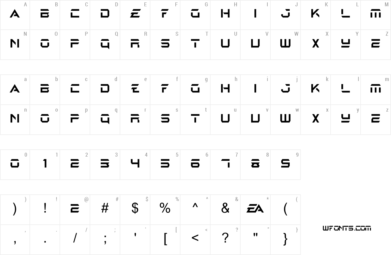 EA Logo Font | wfonts.com - download free