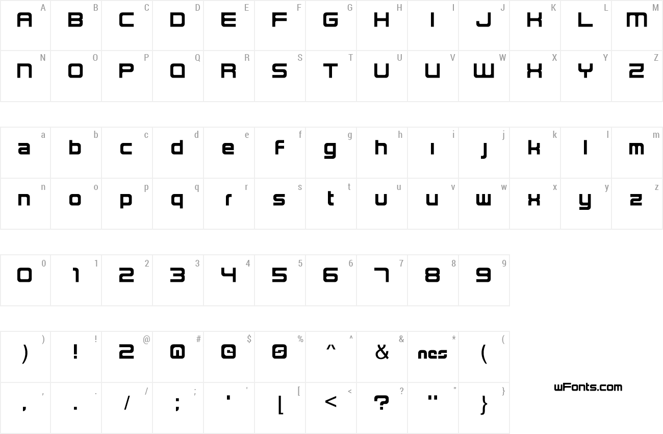 NES Lowercase Font | wfonts.com - download free