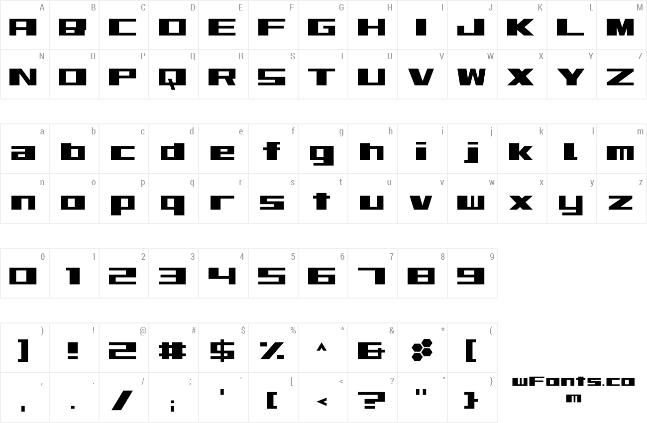 Toonami 99 Font | wfonts.com - download free