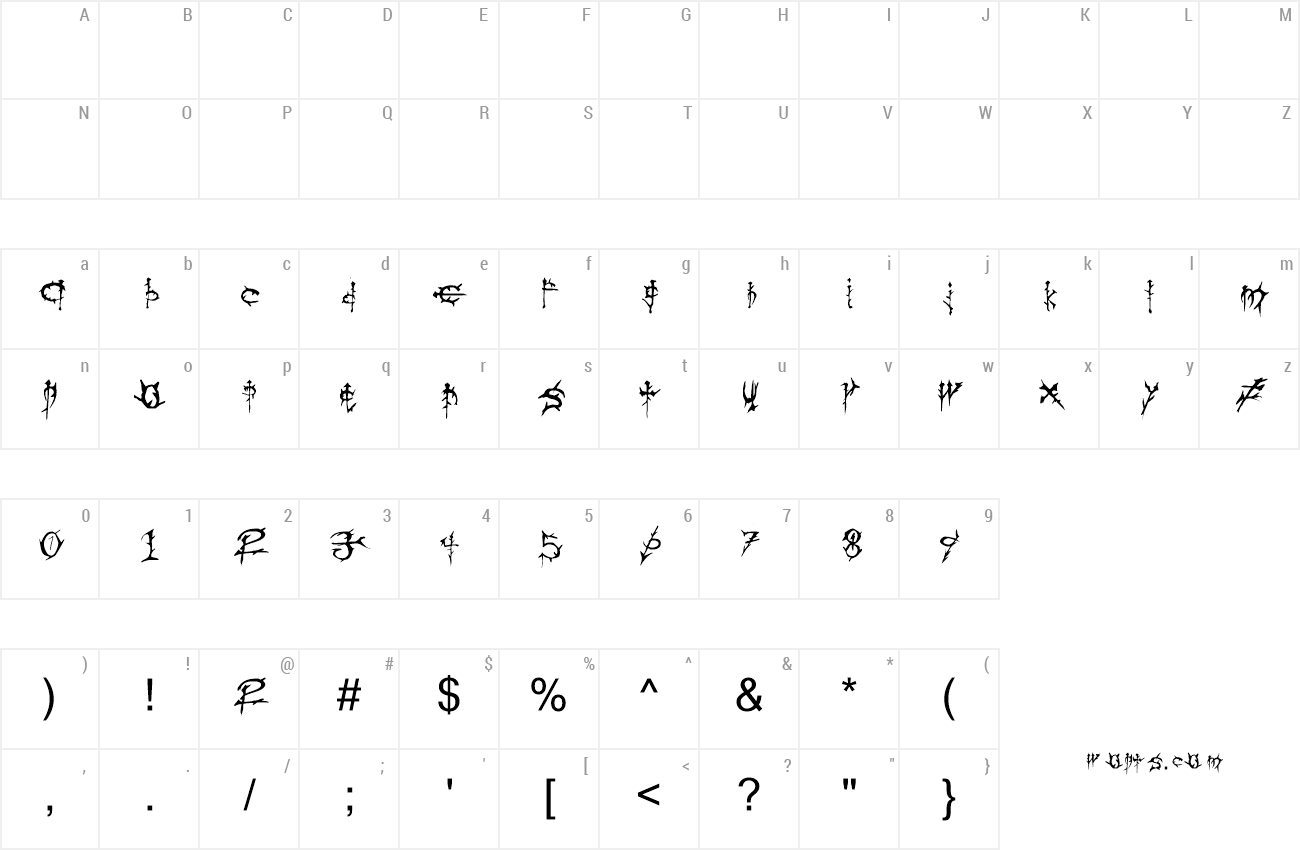 Download Free Font Thorns