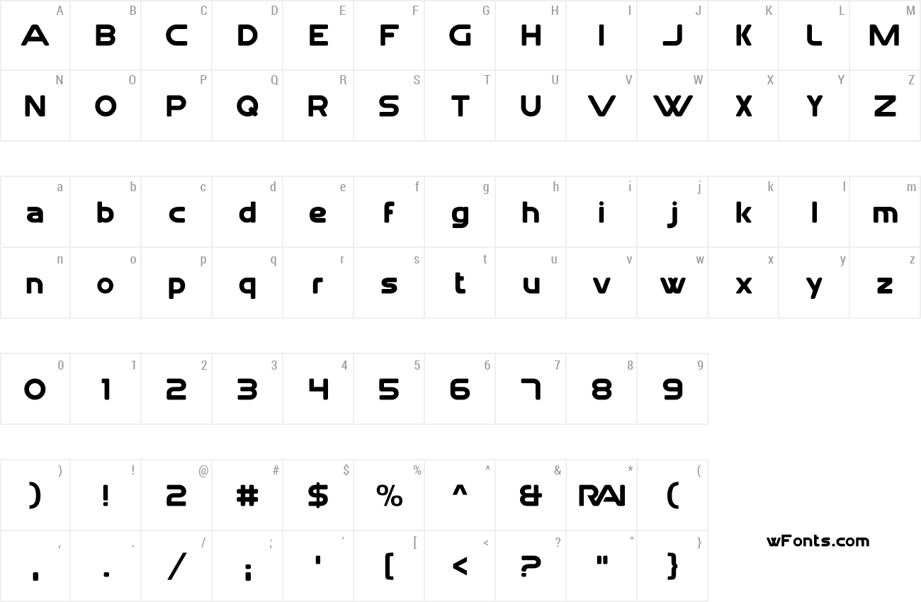 Rai Text 1983 Lowercase Font | wfonts.com - download free