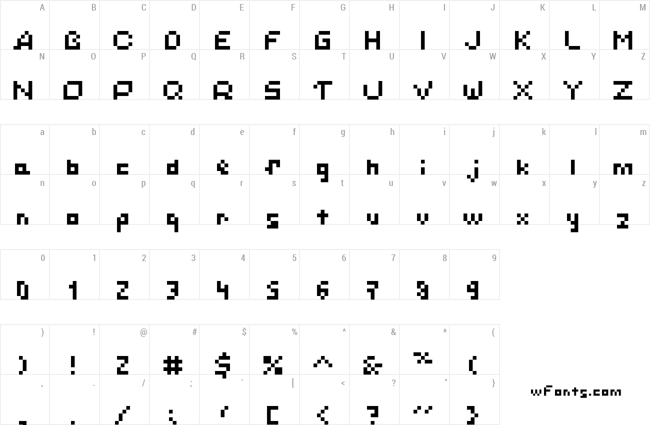 Simple Pixels Font | wfonts.com - download free