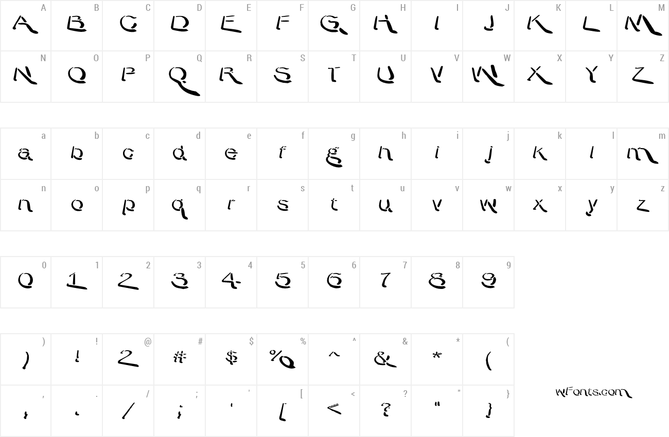 Warpy Roundheads Font | wfonts.com - download free