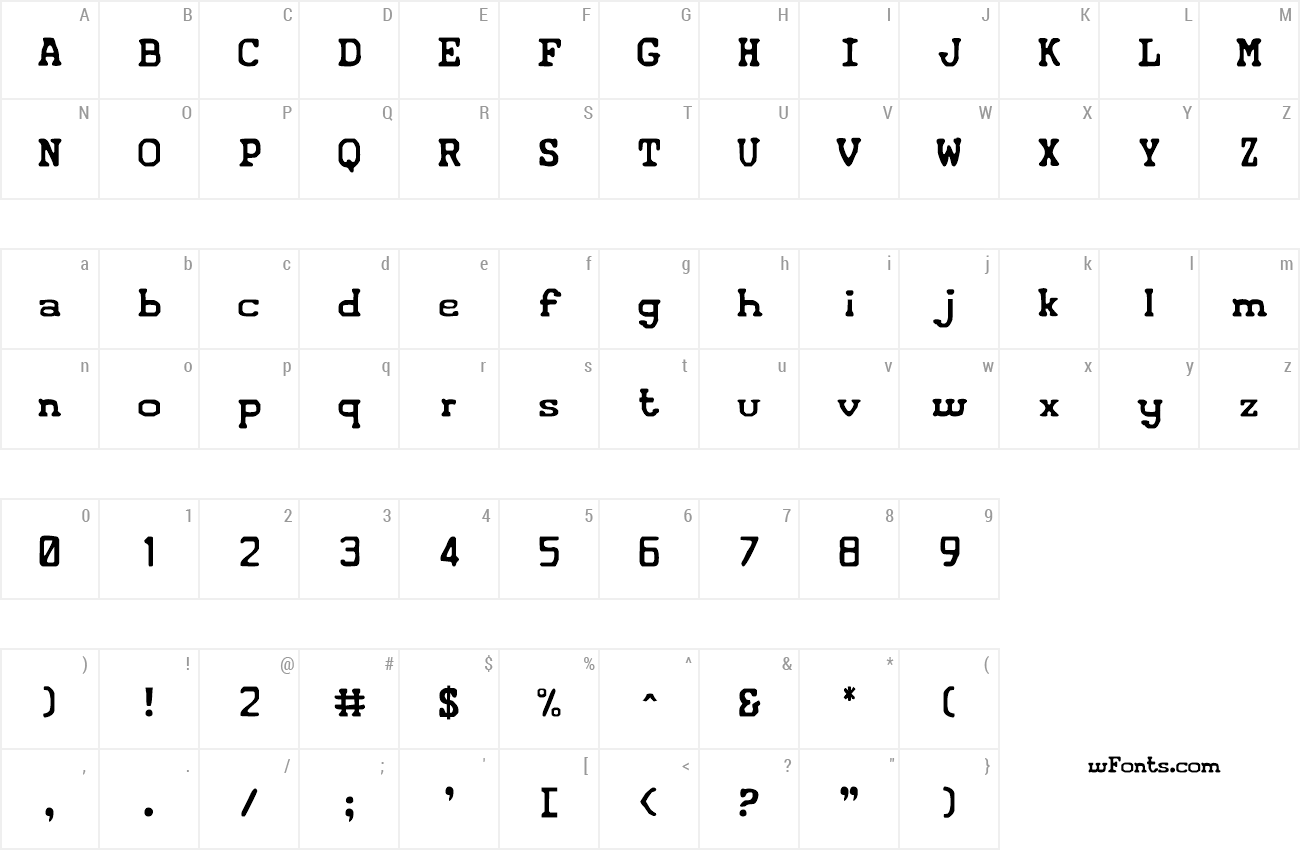 Iconified Font | wfonts.com - download free