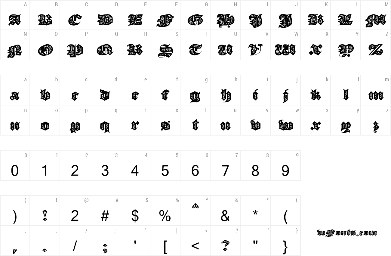 JMH Moreneta Divine Font | wfonts.com - download free