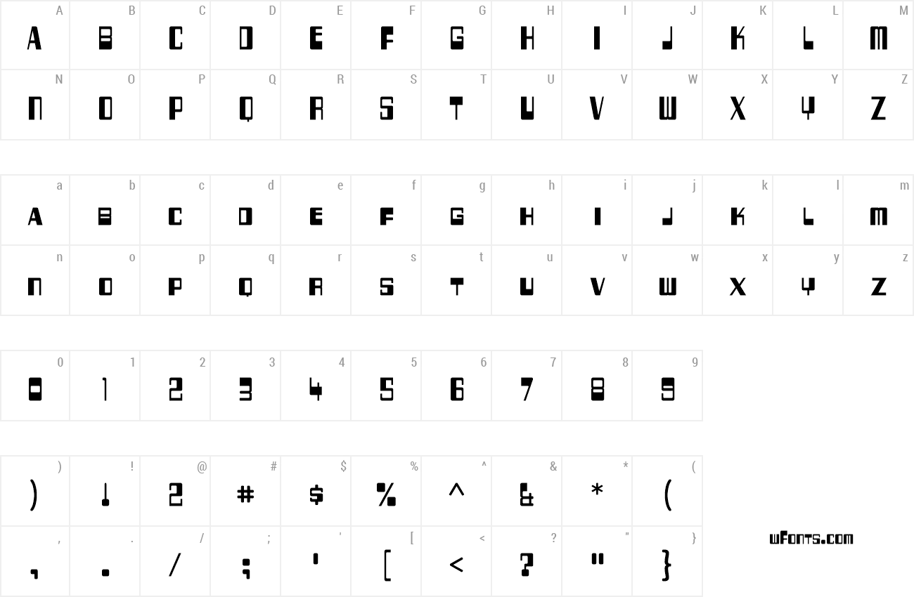 256 Bytes Font | wfonts.com - download free