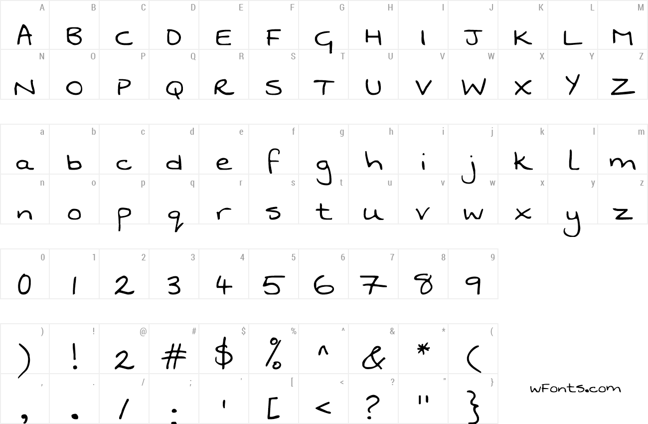 Swanky And Moo Moo Font | wfonts.com - download free