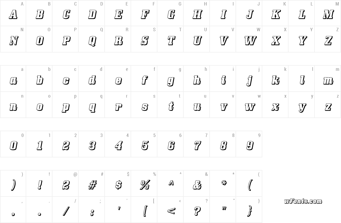 Bullpen Font | wfonts.com - download free