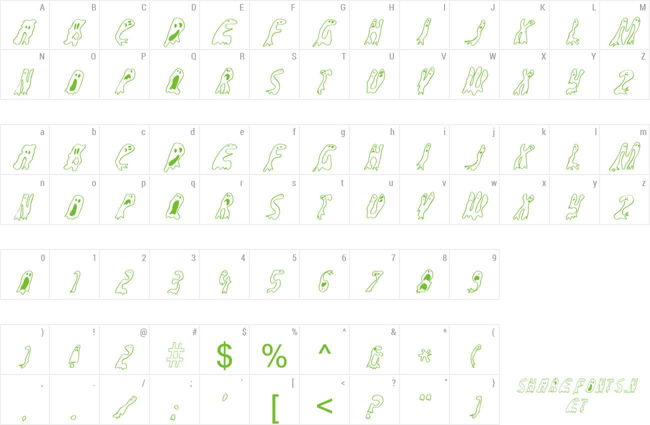 Groovy Ghosties Font | wfonts.com - download free