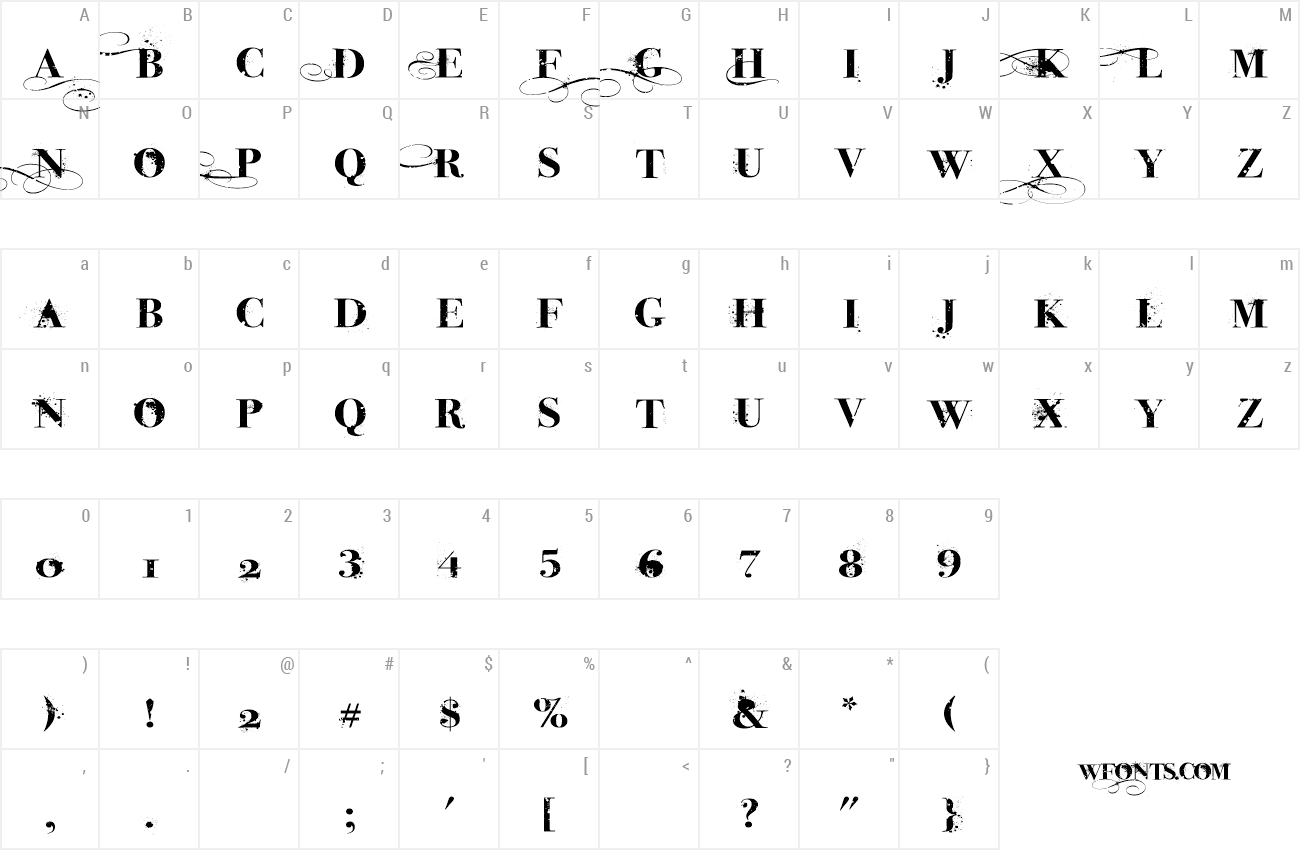 Inked God Font | wfonts.com - download free