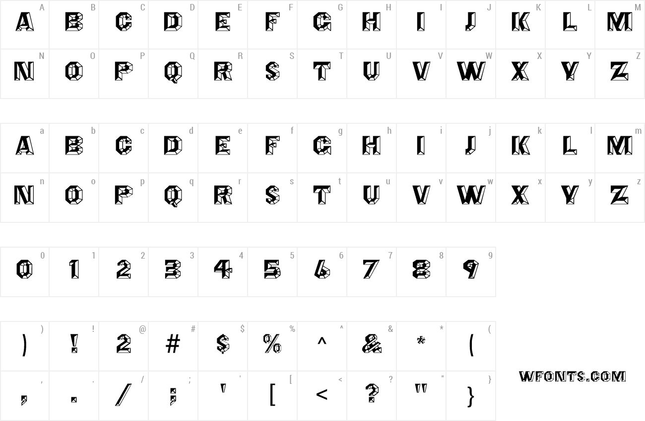 Angles Octagon Font | wfonts.com - download free