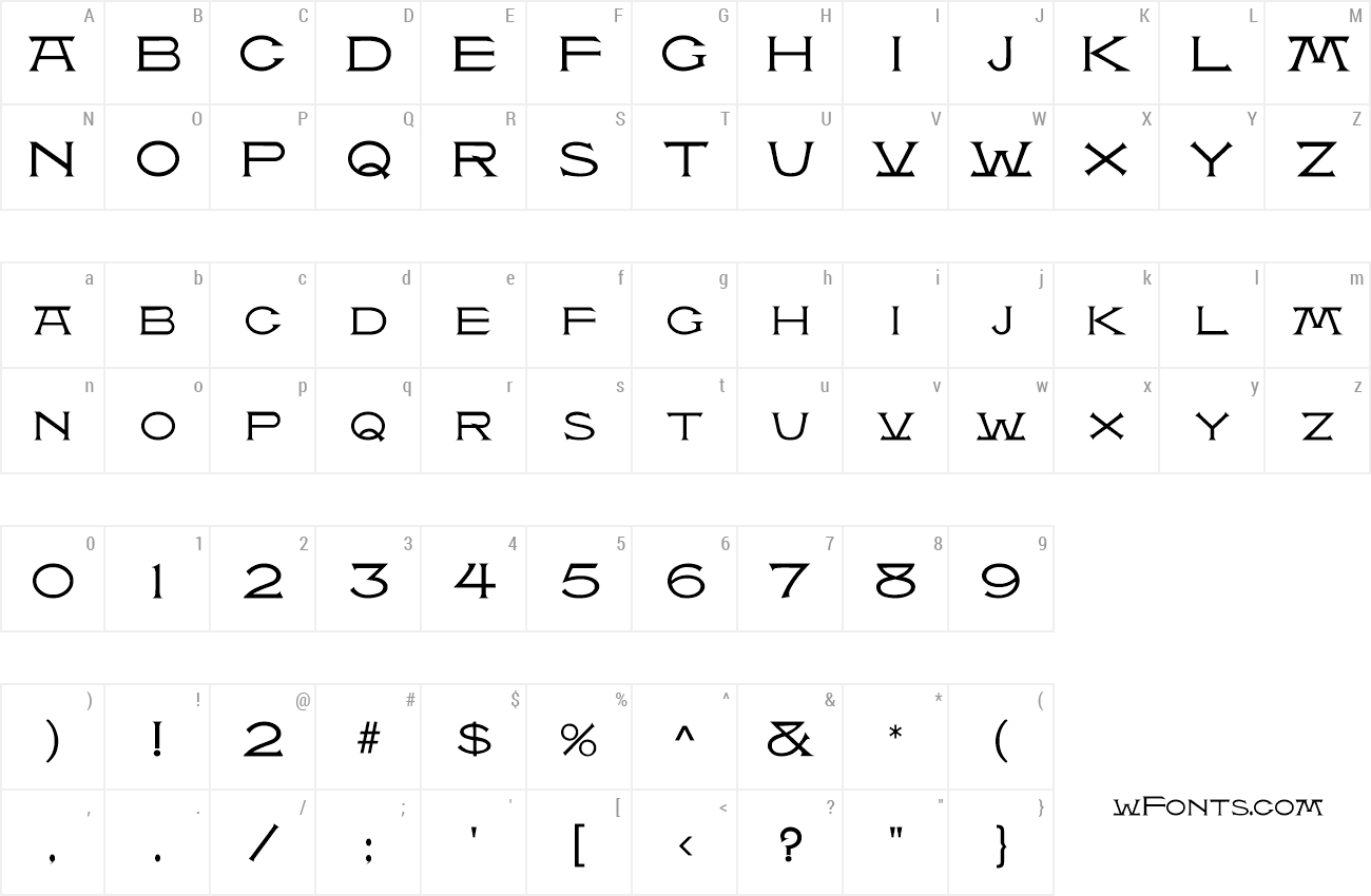 Atlantis MF Font | wfonts.com - download free