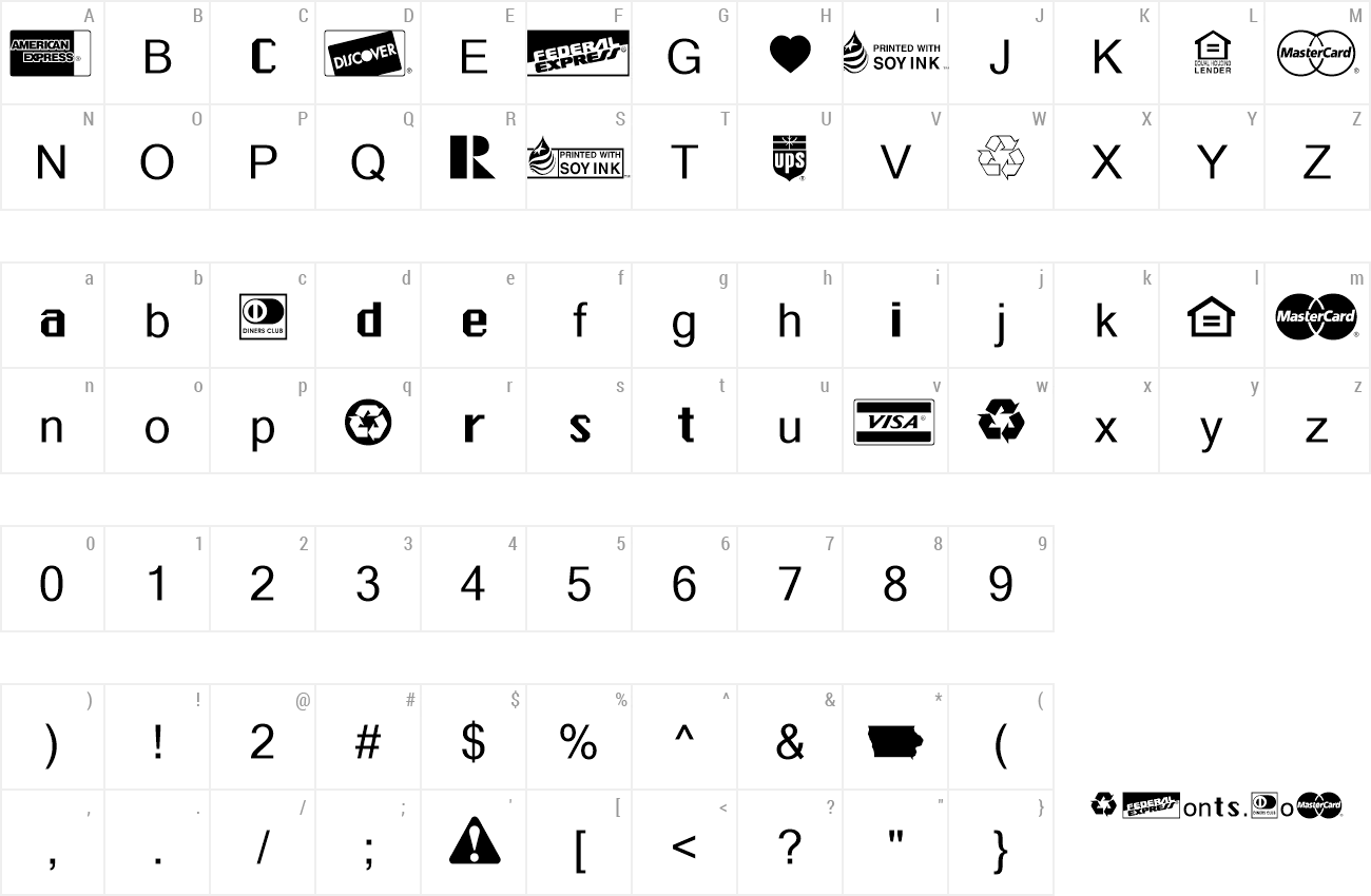 Credit Cards Font | wfonts.com - download free