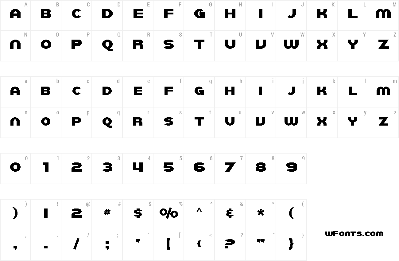 SF Juggernaut Font | wfonts.com - download free