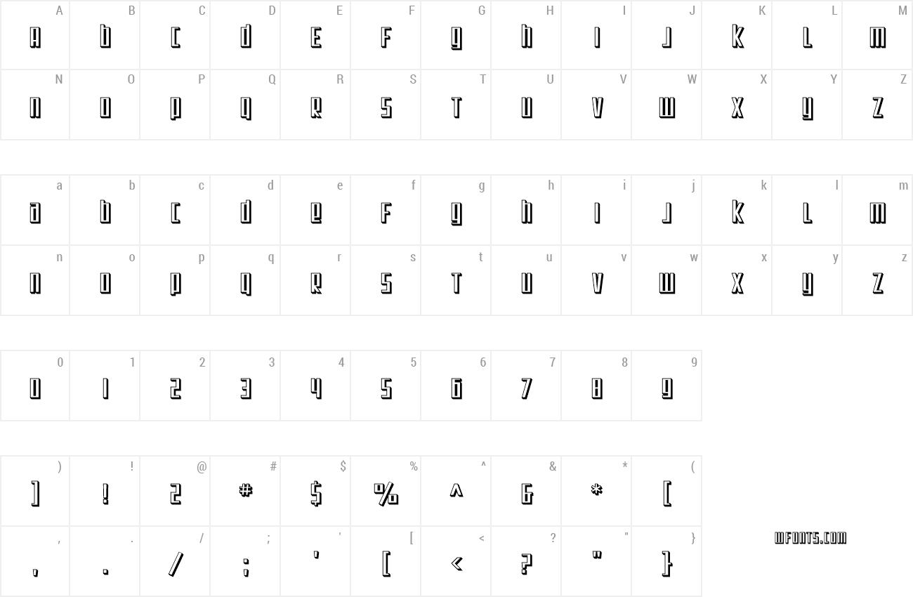 SF Square Root Font | wfonts.com - download free