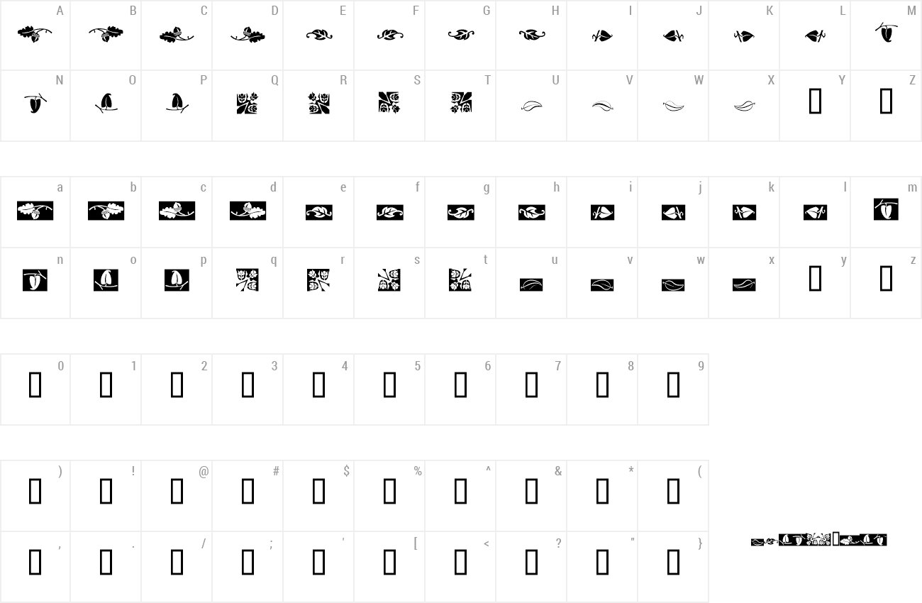 Ludlow Dingbats Font | wfonts.com - download free