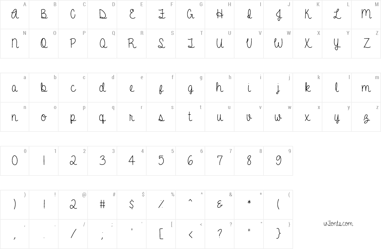 A Gentle Touch Font | wfonts.com - download free