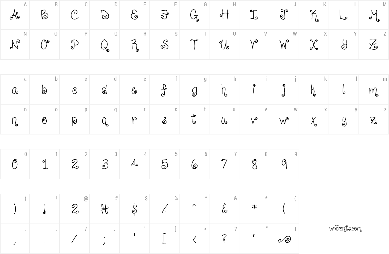 Curly Shirley Font | wfonts.com - download free