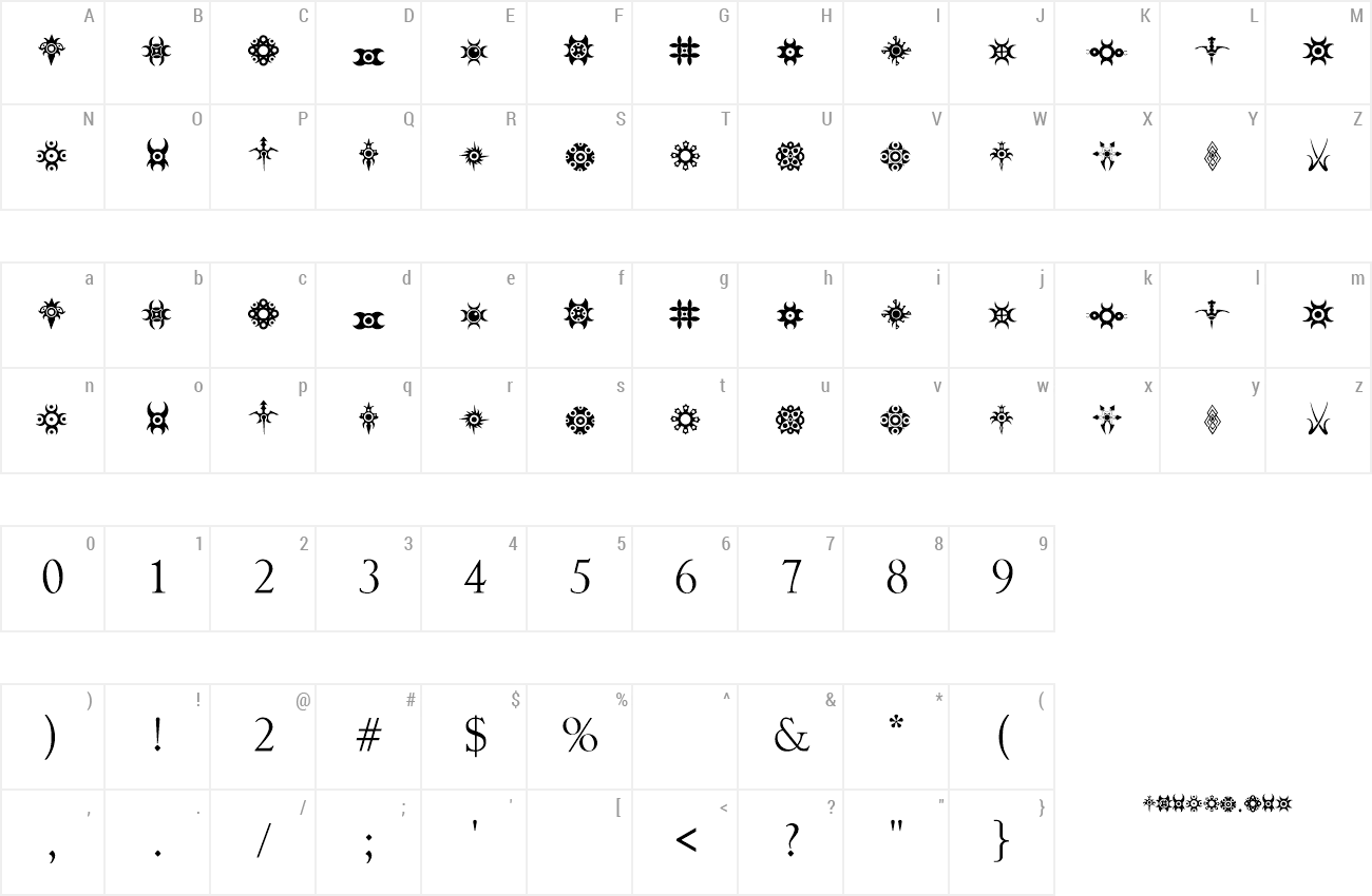 Jewelry Design Shapes Font | wfonts.com - download free