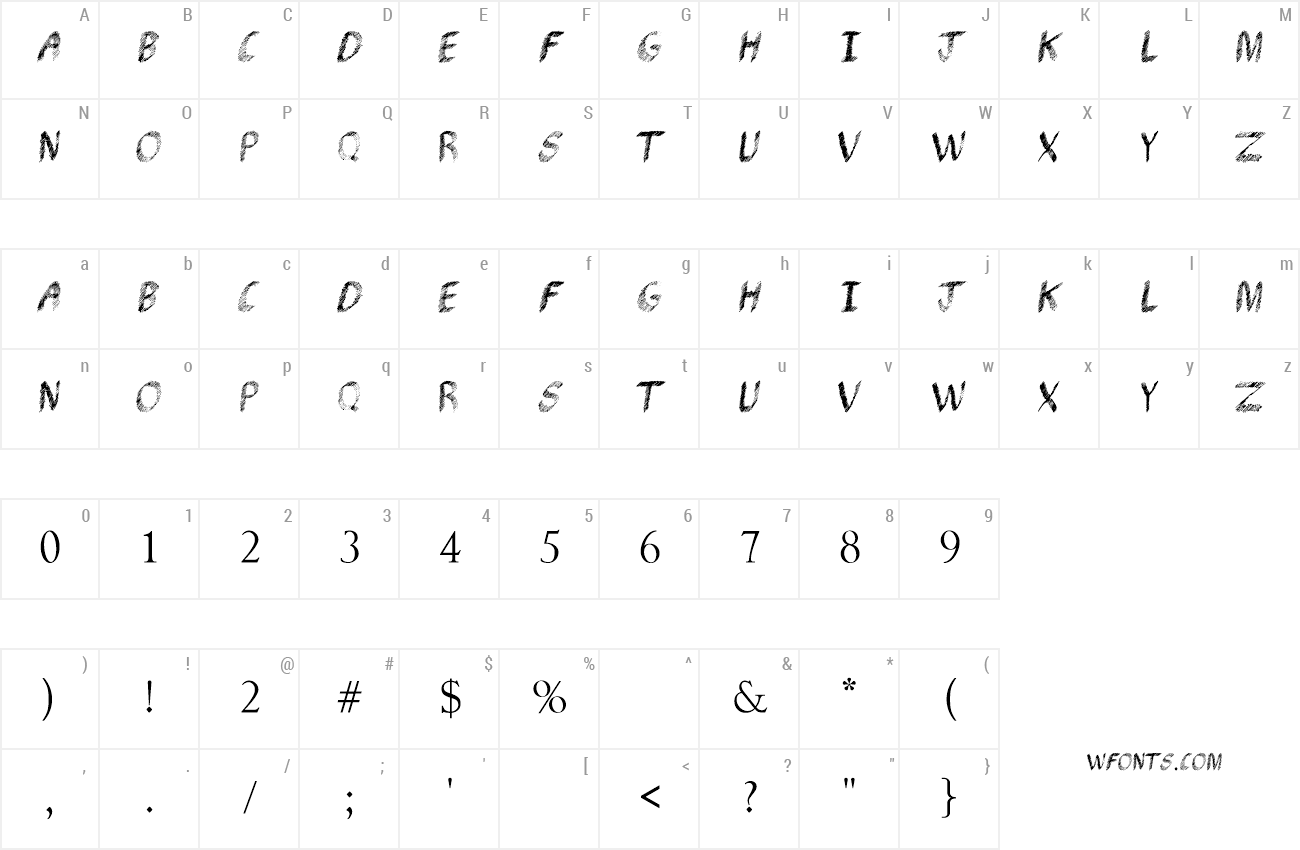 Pencil Shading Font | wfonts.com - download free