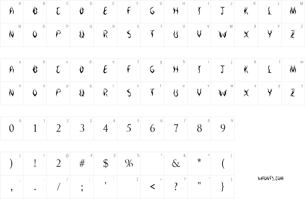 Royal Inferno Font | wfonts.com - download free