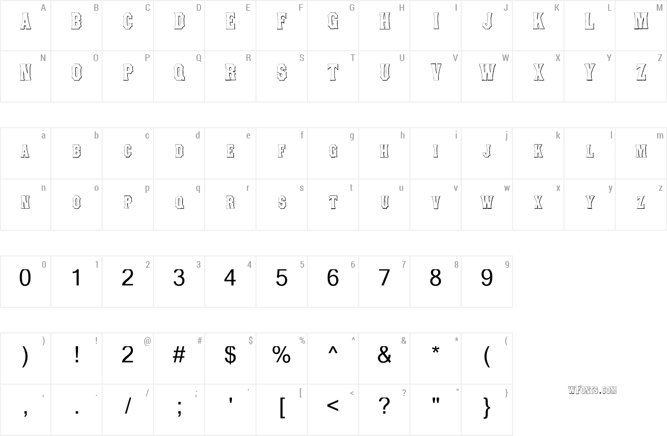 Concave Tuscan Font | wfonts.com - download free