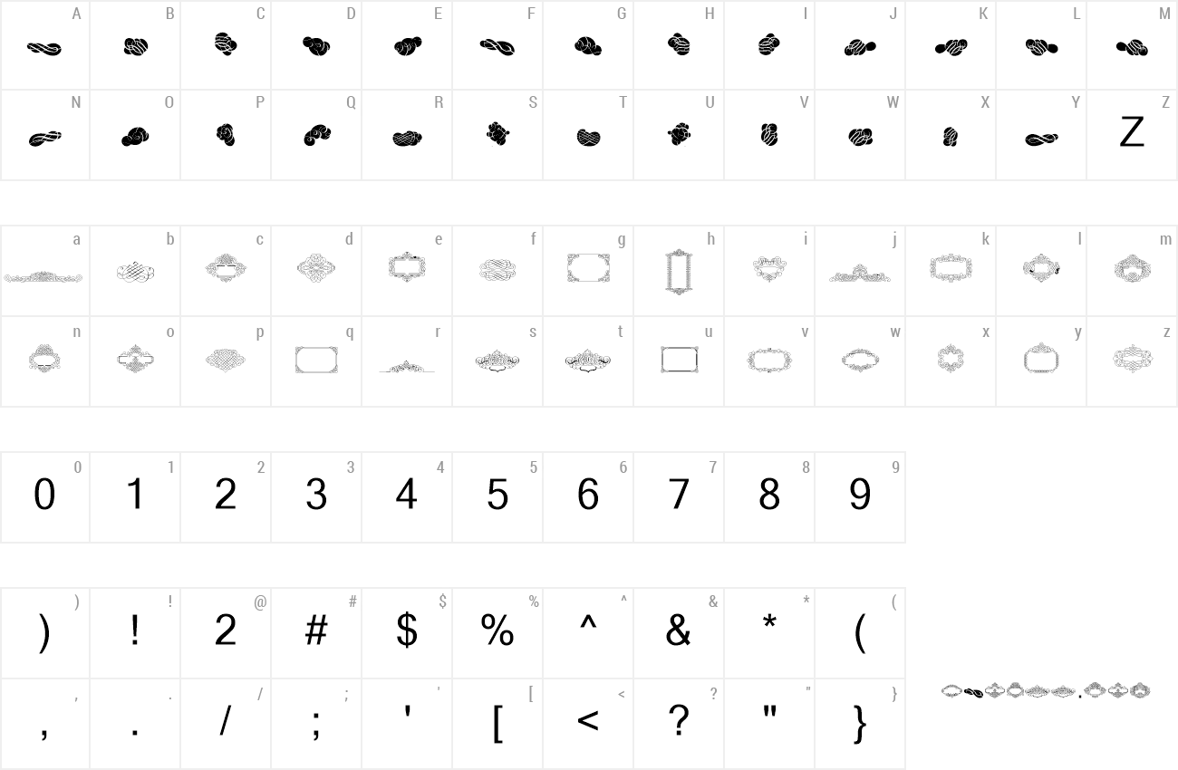 Cornucopia Caligrafica Font | wfonts.com - download free